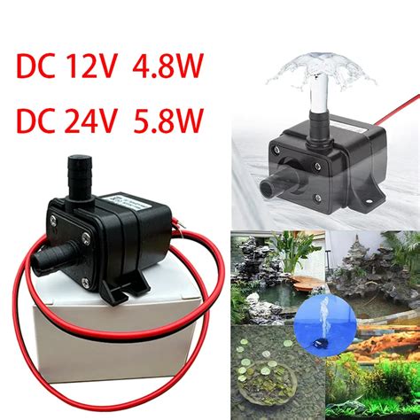 240l H 소형 Dc 12v 4 8w 24v 5 8w 브러시리스 모터 태양광 사이클 다이빙 분수 수족관 정원 방수 사일런트 펌프 Aliexpress