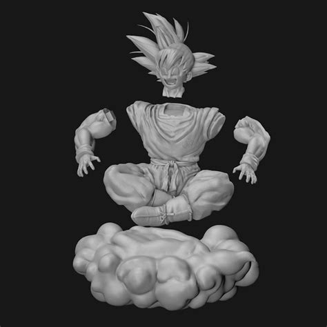 Goku Flying Cloud Modelo De Impresión 3d Stl