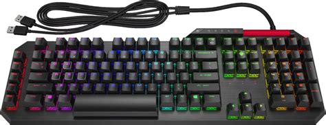 HP OMEN Sequencer Wired Gaming Optical Mechanical Blue Switch Keyboard With RGB Back Lighting