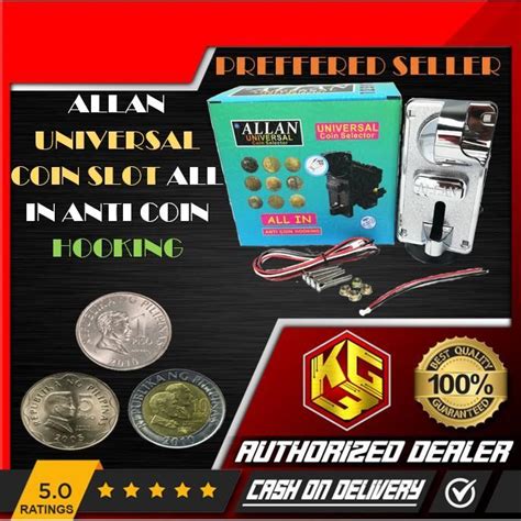 allan universal coinslot anti coin hooking pisonet piso net pisowifi rgb led for coinslot
