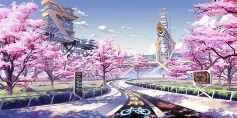 Spring Desktop Anime Wallpapers Wallpaper Cave