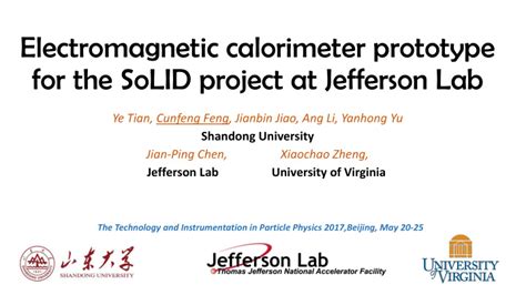 Ppt Electromagnetic Calorimeter Prototype For The Solid Project At Powerpoint Presentation