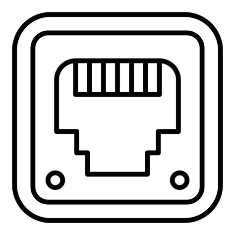 Ethernet Icon Style 7244775 Vector Art At Vecteezy