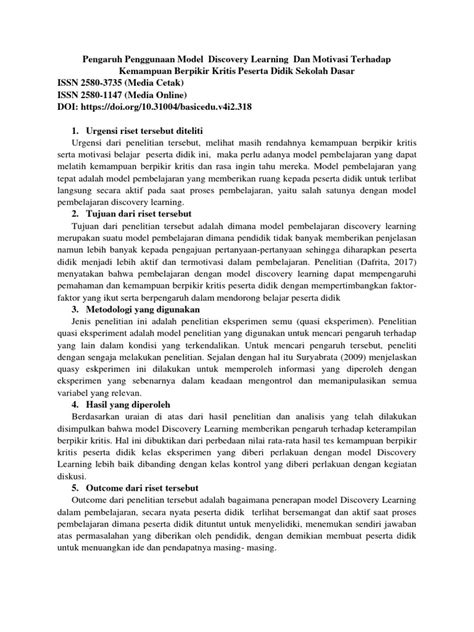 Kadek Deva Pramana Putra Artikel Kuasi Eksperiment Pdf