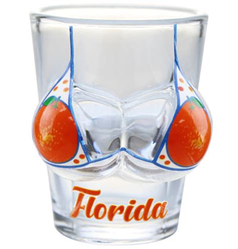 Florida Oranges Bikini Bust 3d Shot Glass World By Shotglass