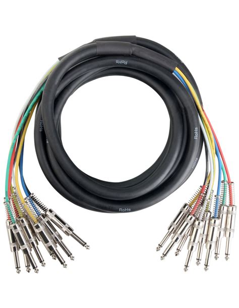 Pronomic Stage Mjj8 6 Multicore Cable 8 X 63 Mm Jack Mono To 63 Mm