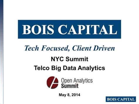 manda trends in telco analytics ppt