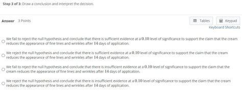 Solved Step Of Compute The Value Of The Test Chegg