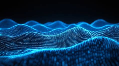 As Blue Binary Code Flows In A Spellbinding Digital Rain It Creates An Abstract Backdrop