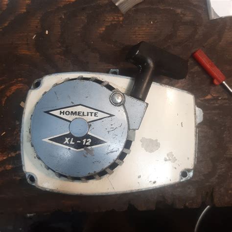 Homelite Xl 12 Chainsaw Starter Cover Complete Recoil Assembly Blue