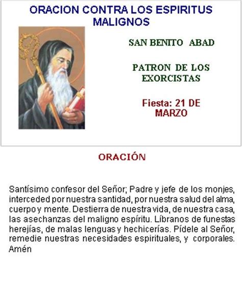 San Benito Abad El Patrono De Los Exorcistas Oraciones Catolicas Oraciones Oraciones Poderosas