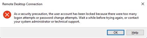 Fixing The Error The User Account Has Been Locked