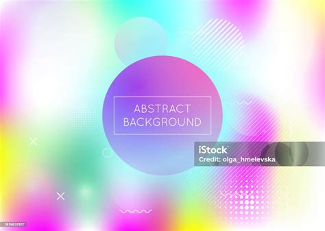 네온 패턴입니다 매직 스크린 파란색 부드러운 배경입니다 과학 전단지 그라디언트 디자인 복고풍 여러 가지 빛깔의 구성 점 기하학적 표현 바이올렛 네온 패턴 0명에 대한 스톡