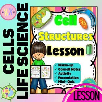 Cell Organelles Notes Slides Activity Lesson Cells Unit Life Science Notebook