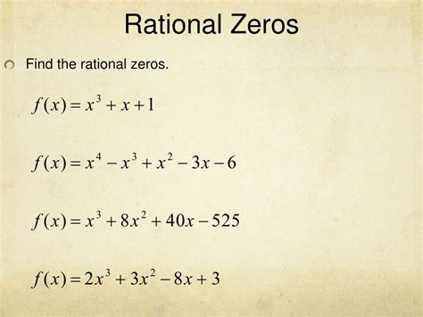 ppt zeros of polynomial functions powerpoint presentation free