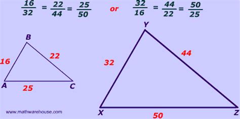 Sides Angles And Similarity Ratio Explained With Pictures And Examples