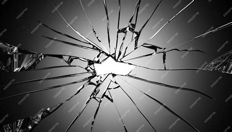 Premium Photo Cracked Shards Of Glass Wallpaper Background Smashed