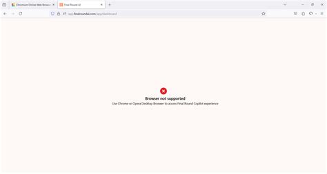Firefox Is Not A Supported Browser After Login Is Performed · Issue