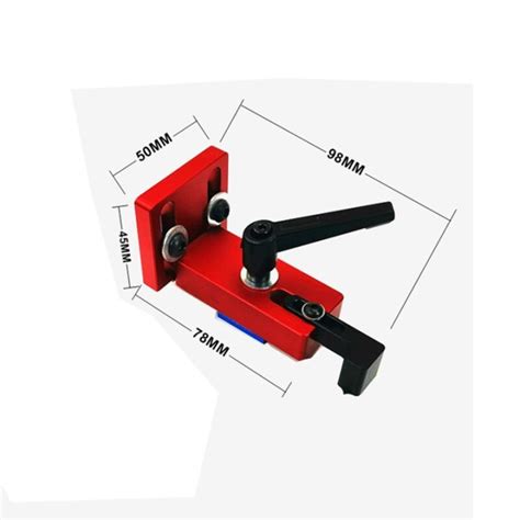 Woodworking Miter Gauge T Slot Stopper Fence Connector Alloy Miter
