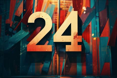 24 Number Brick Abstract Generate Ai
