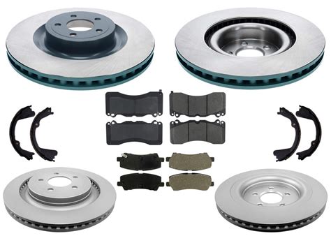 Fandr Coated Disc Brake Rotors Brake Pads For Ford Mustang Gt 6 Piston 3 Medallion Auto Center