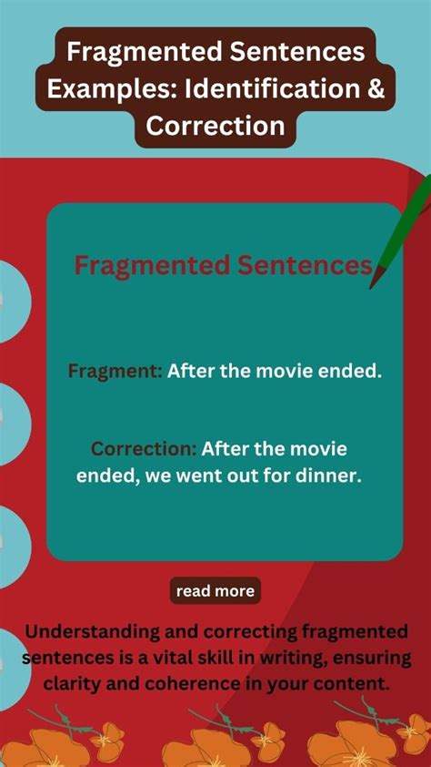 Fragmented Sentences Examples Identification And Correction In 2025 Sentence Examples Sentence