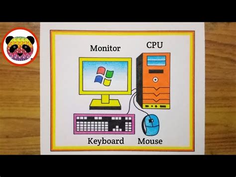 How To Draw A Computer System Step By Step