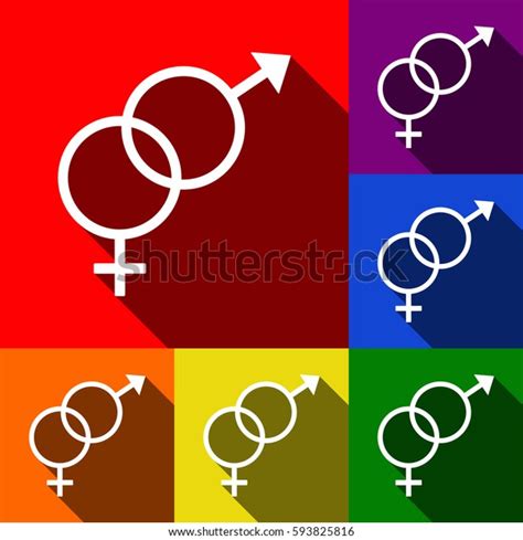 Sex Symbol Sign Vector Set Icons Stock Vector Royalty Free 593825816 Shutterstock