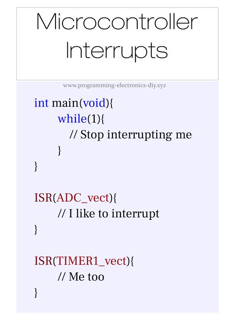 Pin Interrupt Library For Avr Microcontrollers Programming Electronics Diy