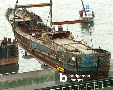 Image Of Salvaged North Korean Spy Ship Sunk In Gunbattle With Japan