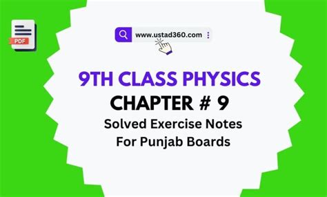 Class 9th Physics Chapter 9 Solved Exercise Notes Ustad360