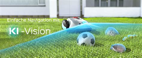 Yardcare V100 Mähroboter Ohne Begrenzungskabel Mit Vision Navigation