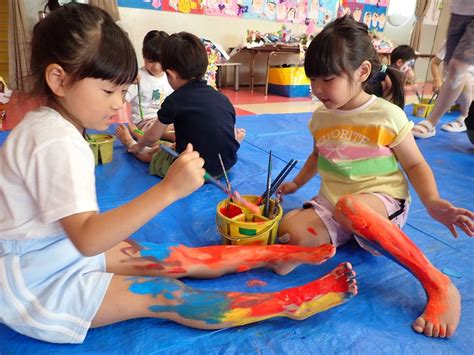 【年長組】ボディペインティング おじま幼稚園