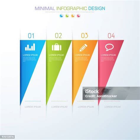 Infographic 요소 전체에서 비즈니스 아이콘 컬러 백그라운드 프로세스 또는 단계 및 옵션 워크플로 다이어그램 디자인 요소