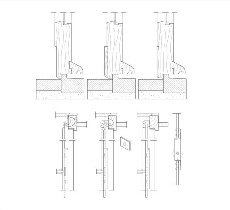 Wooden Window Frame Detail Dwg