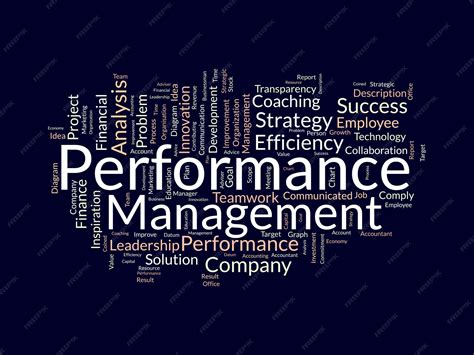 Premium Vector Word Cloud Background Concept For Performance Management Employee Commitment
