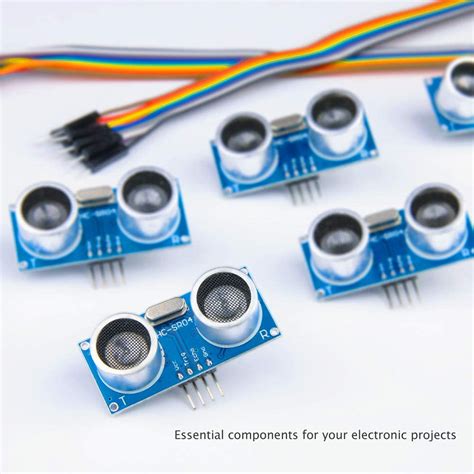 ELEGOO Ultrasonic Sensor HC SR04 Ultrasonic Distance Sensor Kits For Arduino UNO MEGA R3