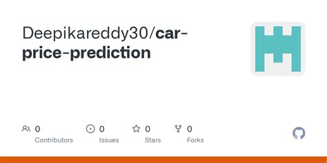 Github Deepikareddy30 Car Price Prediction