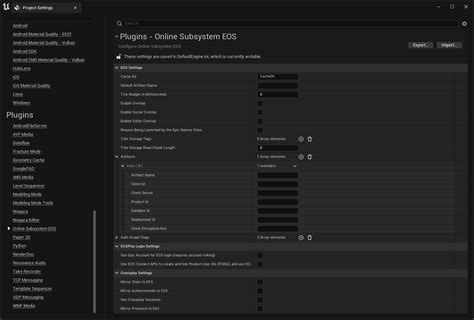 online subsystem eos plugin in unreal engine unreal engine 5 6