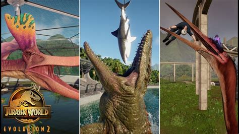Top 10 Flying And Marine Reptiles In Jurassic World Evolution 2 Youtube