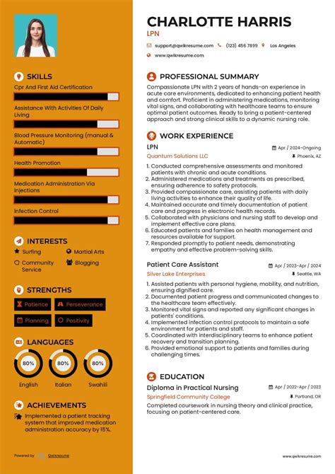 10 Lpn Resume Samples And Templates For 2025
