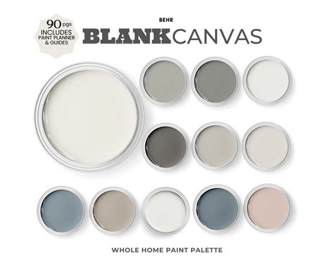 Blank Canvas Behr Color Of The Year And Coordinating Colors Color Palette Includes Behr