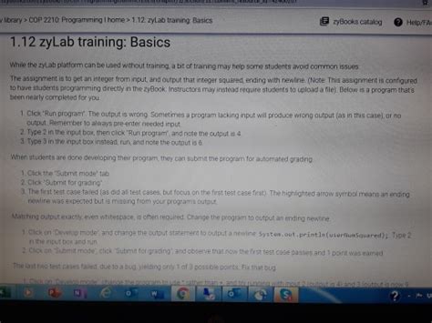 library cop 2210 programming home 1 12 zylab