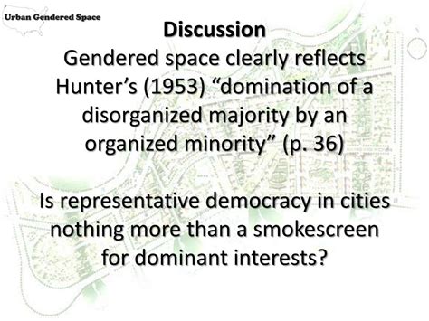 PPT Urban Gendered Space The Sex Of American Cities And Critical Elite Theories Of Urban