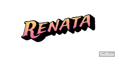 Renata Nombre Diseños De Logotipos  Animados
