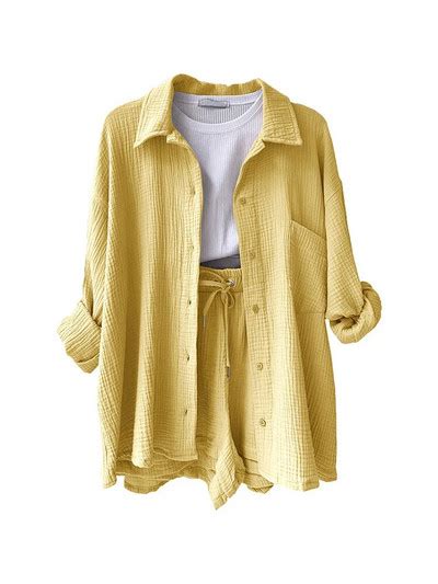 Badu Bg Летен дамски костюм Къси комплекти Тоалети Муселин Костюм за жени 2024 г Дамско облекло