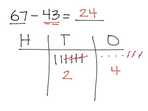 Subtracting With Hto Math Showme