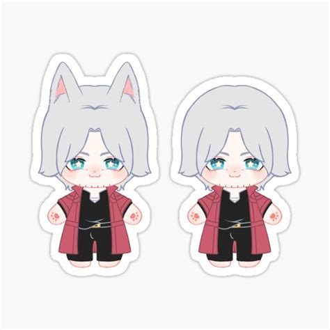 Chibi Dante Eyes Opened Ver Sticker For Sale By Minicooly Redbubble