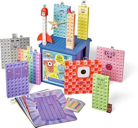 Learning Resources Mathlink Cubes Activity Set Numberblocks Heroes With Zeroes Ages 3 7