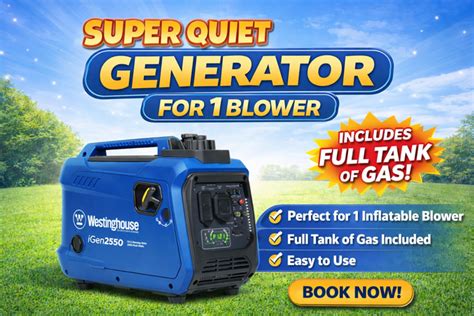 Super Quiet Generator 1 Blower Including Full Tank Of Gas Miami